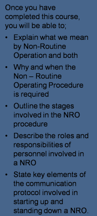 Non Routine Operations Procedure